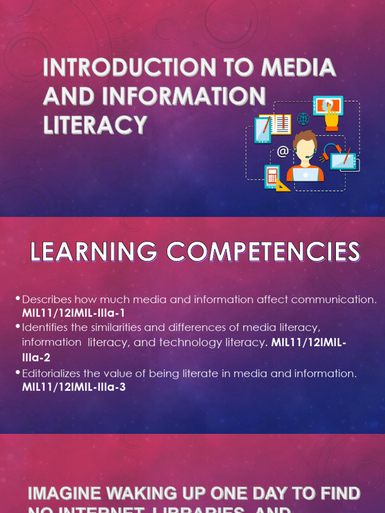 Lesson 1. Introduction to Media and Information Literacy PDF | PDF ...