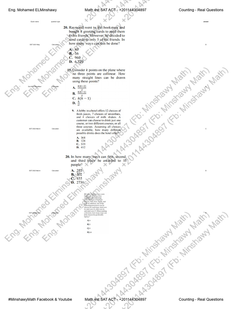 counting - Mr. Mohamed Elminshawy | PDF