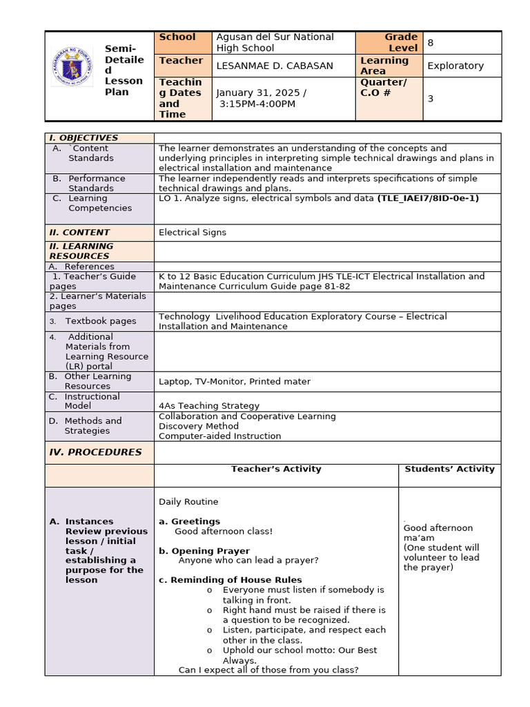 LP-8-1 | PDF | Learning | Curriculum