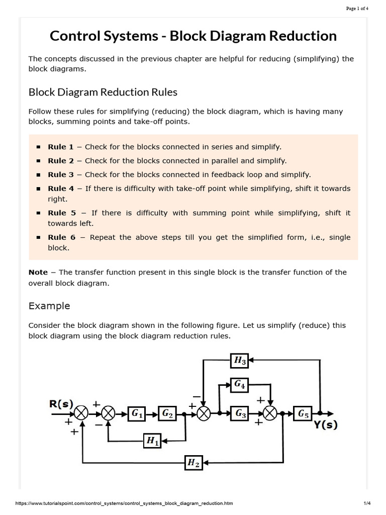 Block Diagram Simplification Guide | PDF | Theoretical Computer Science ...