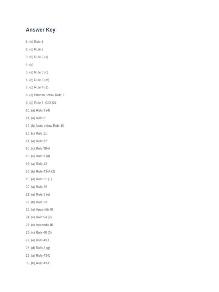 Post Office Answer Key Overview | PDF