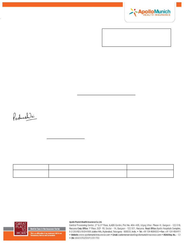 Apollo Munich | PDF | Insurance | Rupee