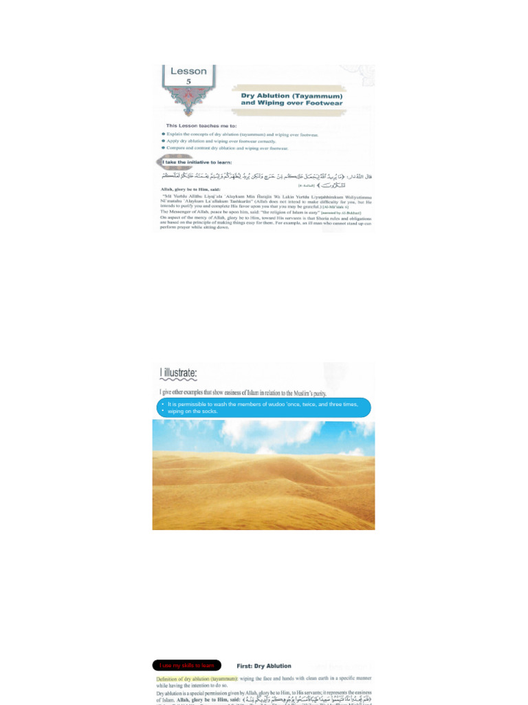 U2.-L5.-Dry-Ablution-And-Wiping-Over-The-Footwears 2 | PDF