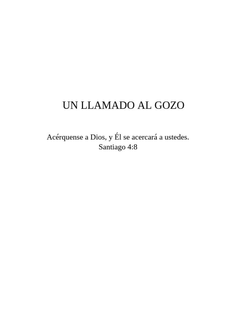 Un Llamado al Gozo: Crecimiento Espiritual | PDF | Cristo (título ...