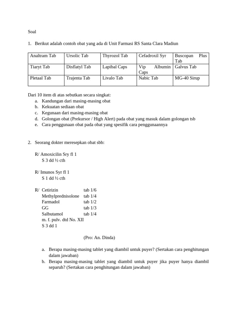 Soal TTK dan Apt | PDF