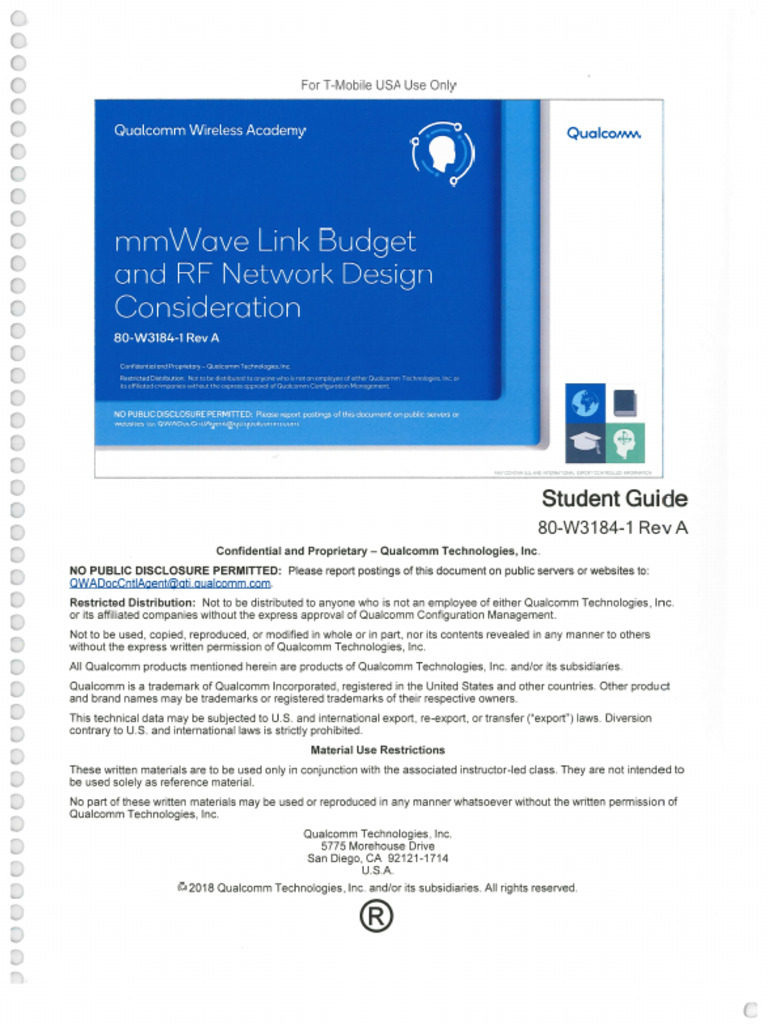 Mmwave Link Budget and RF Network Design Consideration | PDF