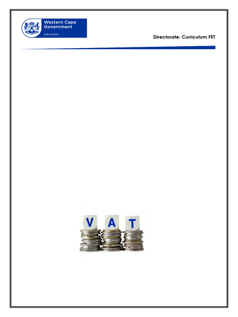 Grade 10 VAT Basics Overview | PDF | Taxes | Value Added Tax