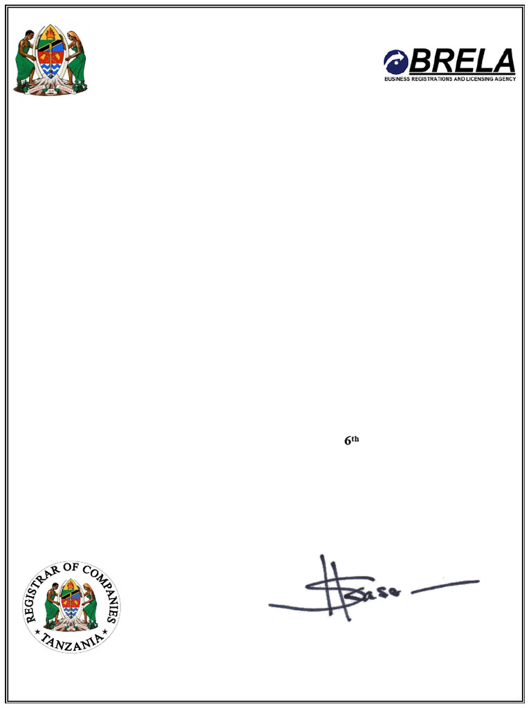 Afrilime Mineral Processing Solutions Ltd Certificate | PDF