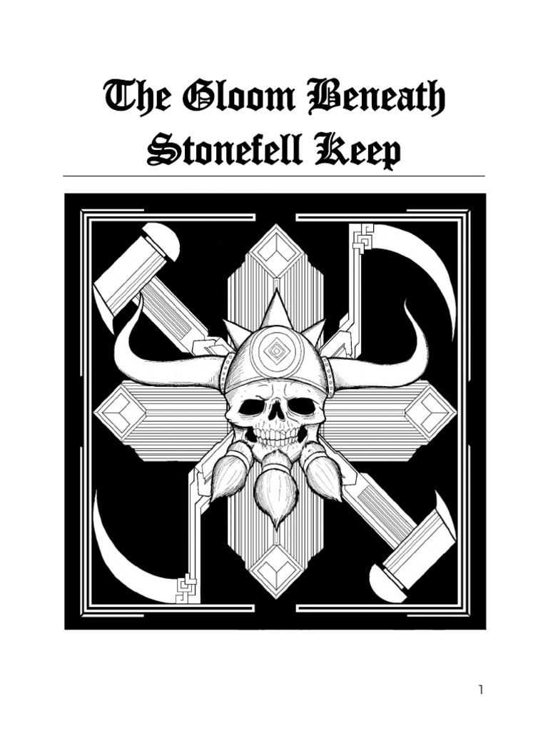 The Gloom Beneath Stonefell Keep V4.5 | PDF | Dwarf (Dungeons & Dragons ...