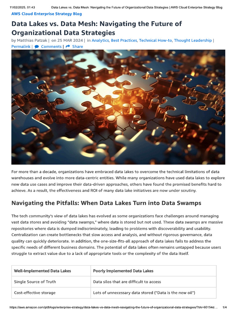 Data Lakes vs. Data Mesh Navigating the Future of Organizational Data ...