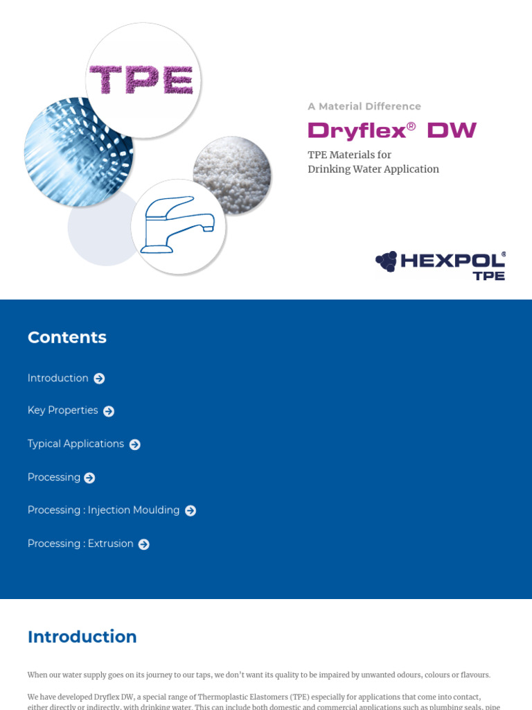 Dryflex DW TPE For Drinking Water Applications EN 20240522 | PDF ...