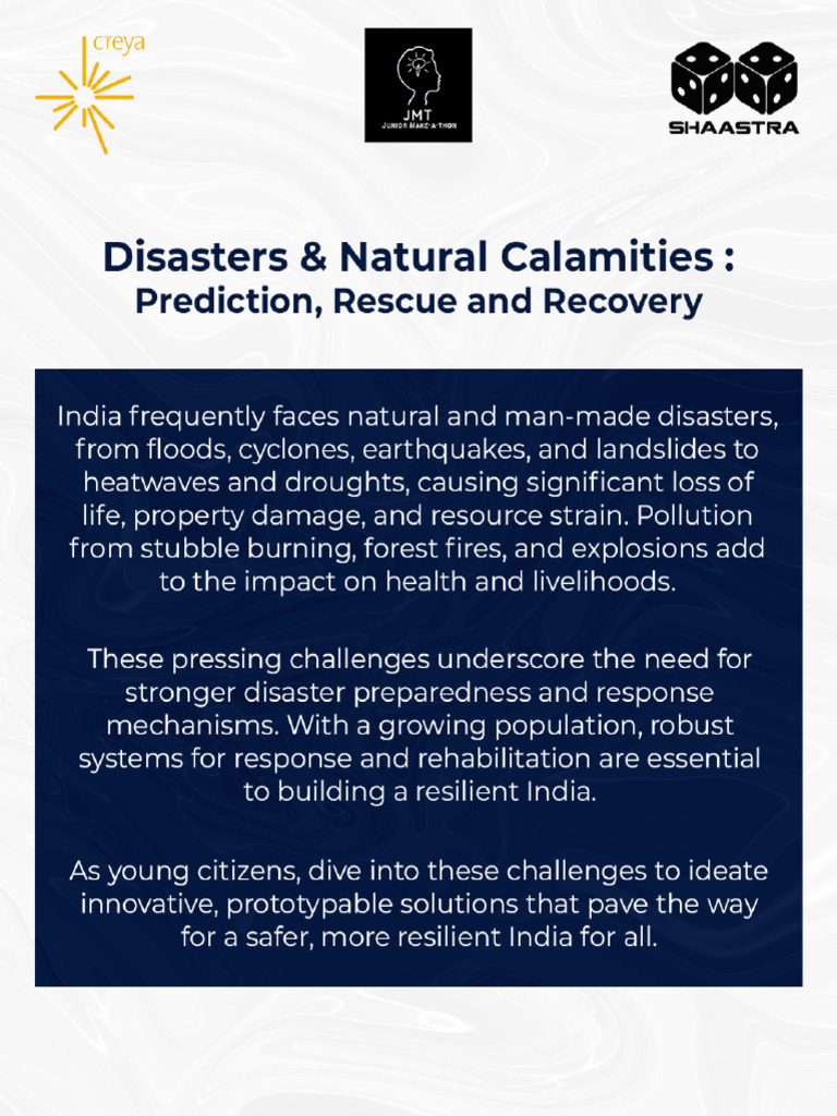 Disaster and Natural Calamities - Juniors Category | PDF