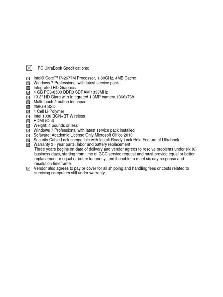 PC and Mac Computer Specifications | PDF | Computer Hardware | Personal ...