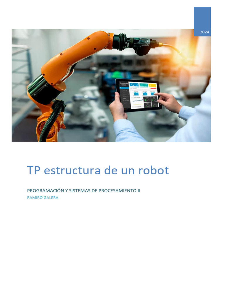 TP Nro 3 Estructura de Un Robot - Terminado | PDF | Robot | Robótica