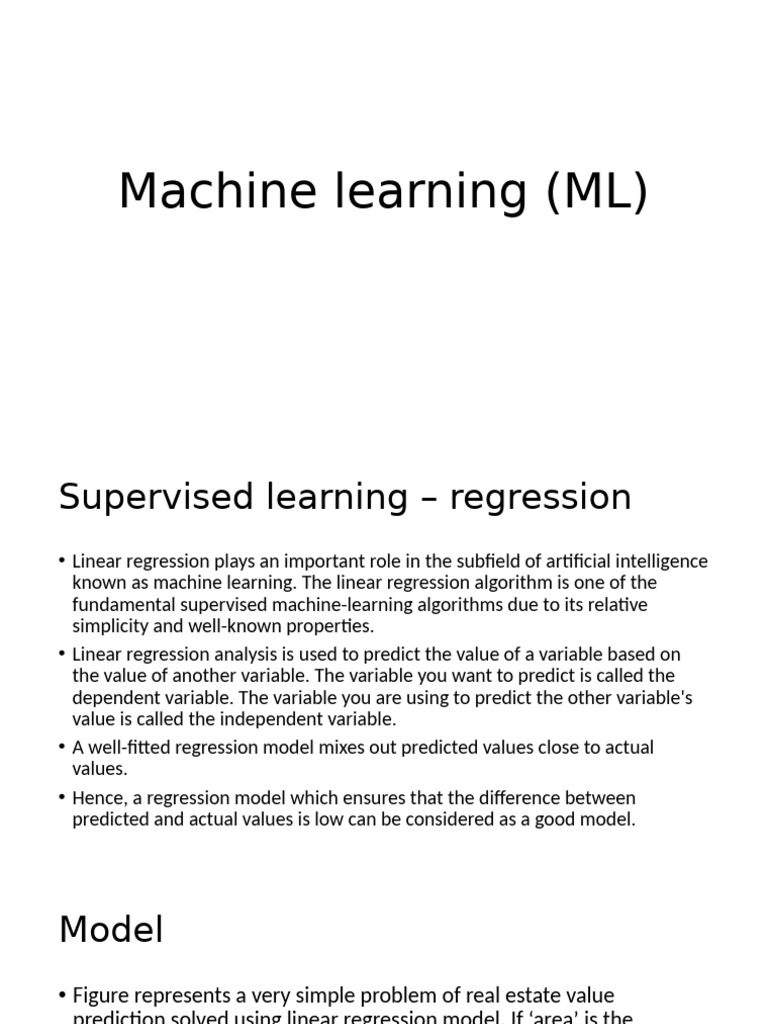 Module1 ML2 Final | PDF | Regression Analysis | Linear Regression