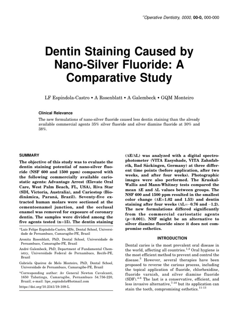 1 MT Dentin Staining Caused by | PDF | Human Tooth