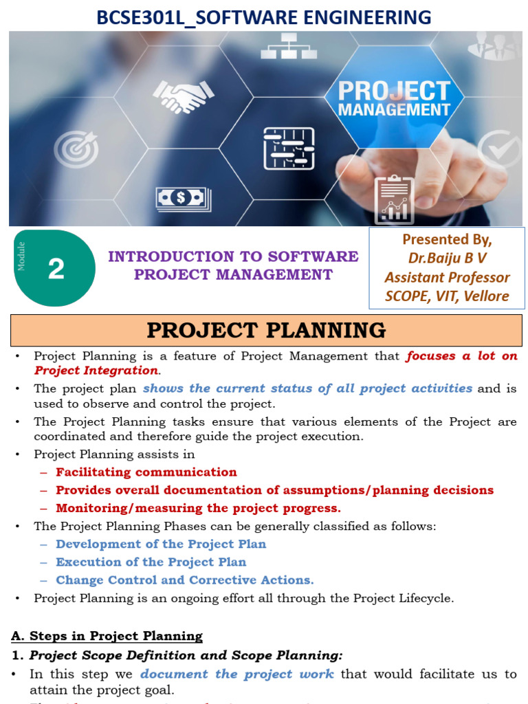 2-Introduction To Software Project Management Planning Scope Work Break Down Structure ...