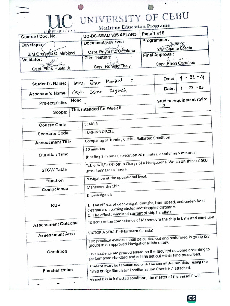 SEAM 325 - APLAN 3 | PDF