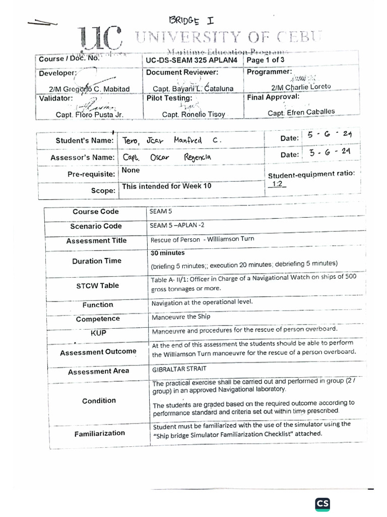Seam 325 - Aplan 4 | PDF