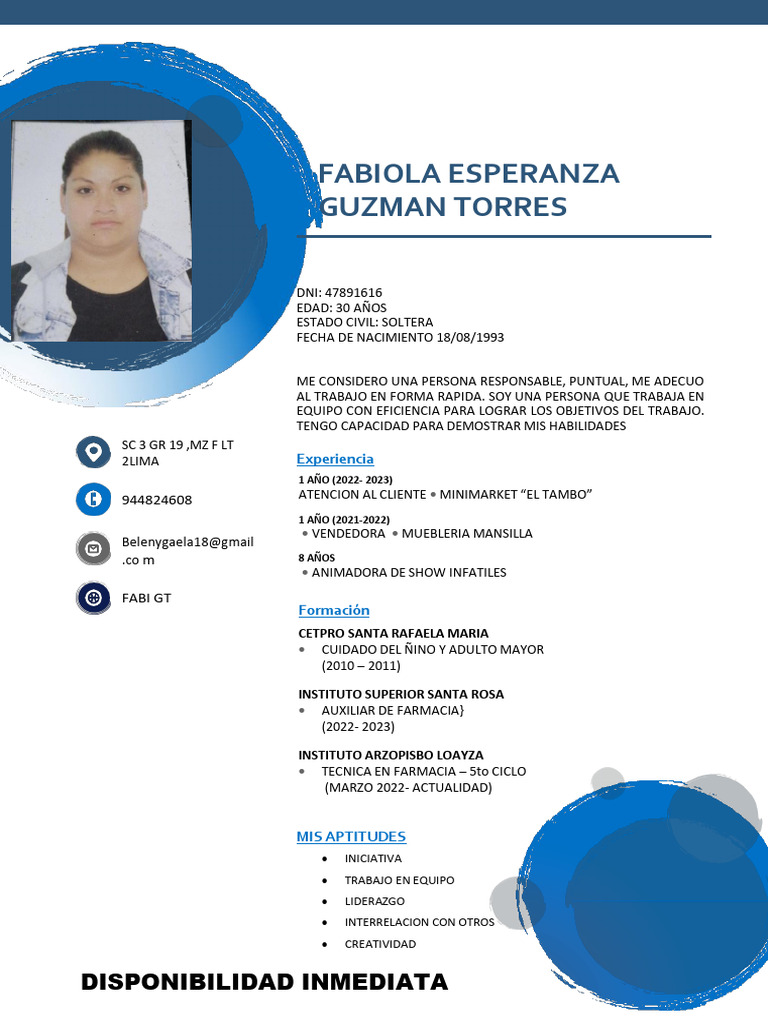 CV Fabiola Guzman | PDF