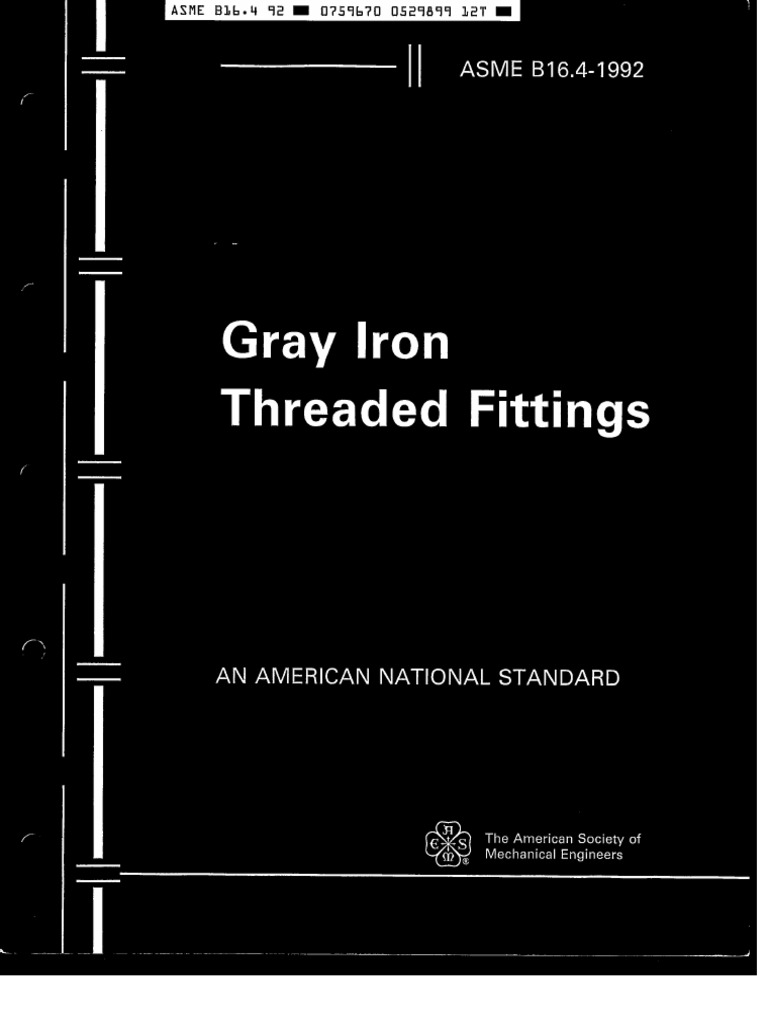 Asme b16 - 4 Best | PDF | Engineering