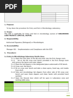 Microbiology Lab Entry/Exit Guide | PDF | Clothing | Nature