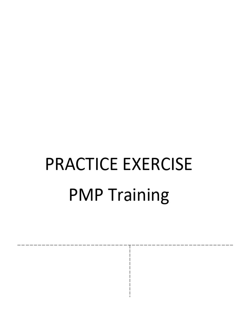 PMP Exercise Document Jan 2025 - 1737871690501 | PDF | Project ...
