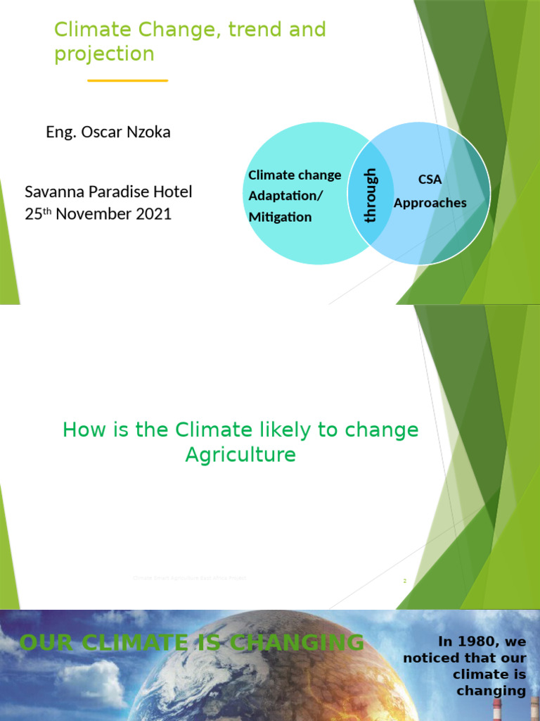 Climate Change and Agriculture Insights | PDF | Climate Change ...