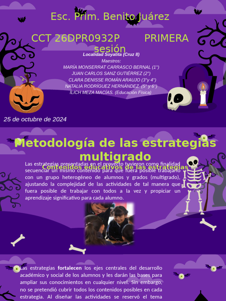 ES Halloween Themed Lesson by Slidesgo | PDF | Aprendizaje ...