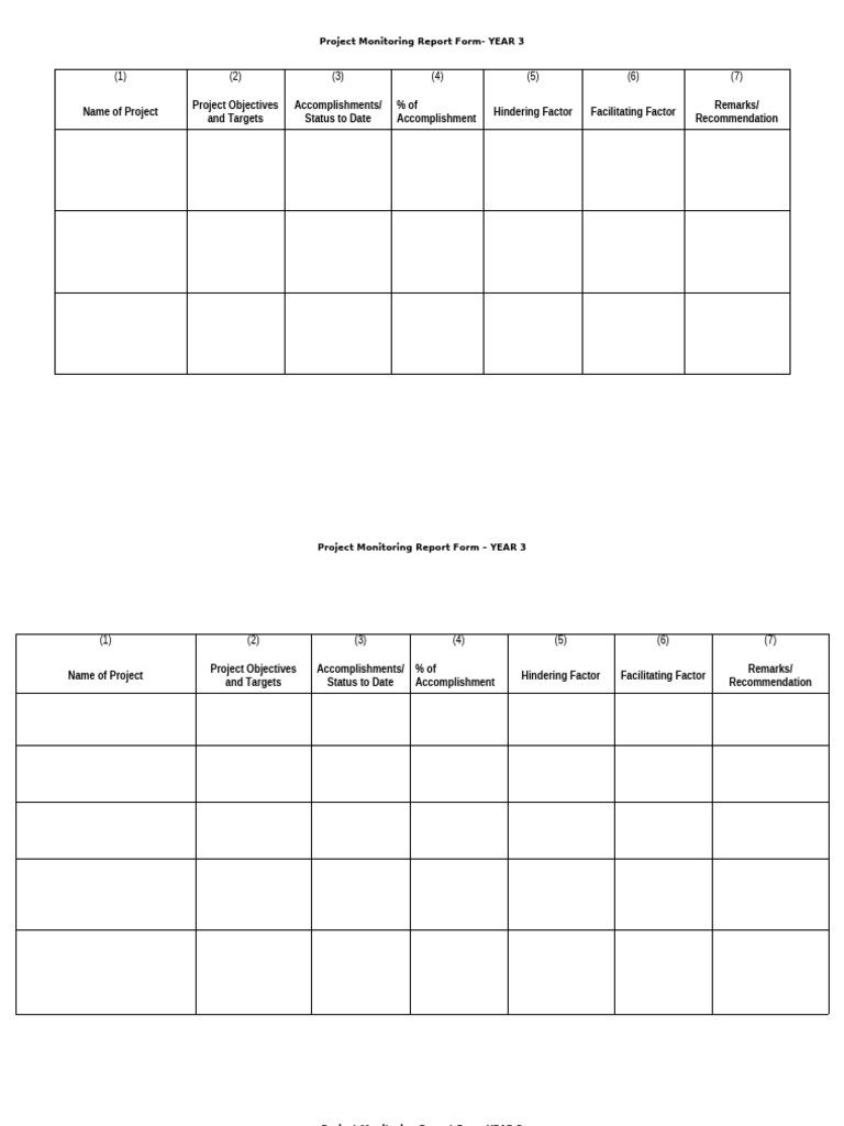 Project Monitoring Insights | PDF