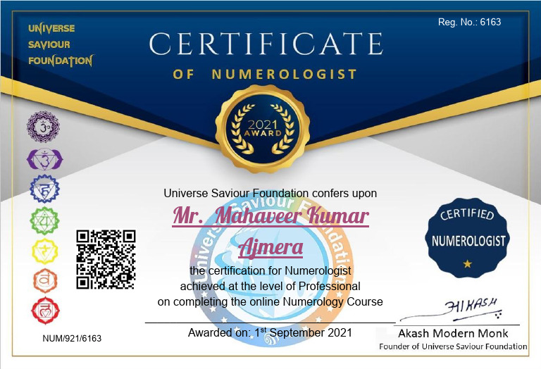 NUM-921-6163 Mr. Mahaveer Kumar Ajmera | PDF