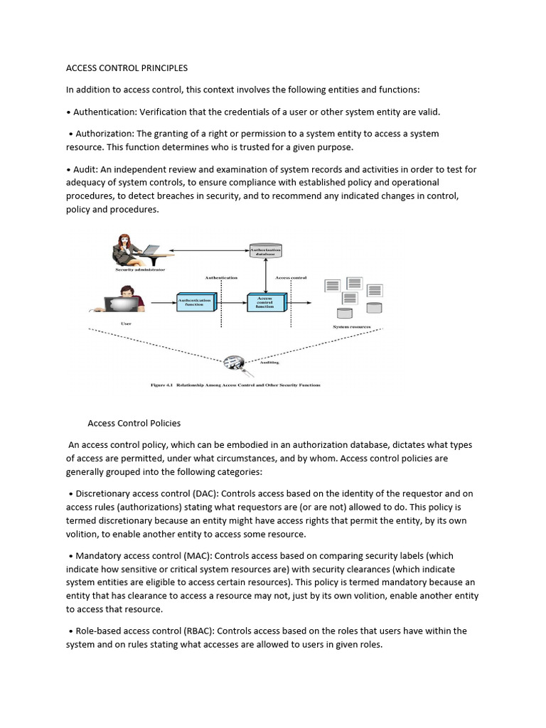 Access Control Principles | PDF | Computer Access Control | Computer File