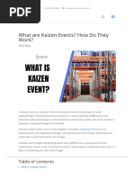 Safety Kaizen | PDF | Occupational Safety And Health | Brainstorming