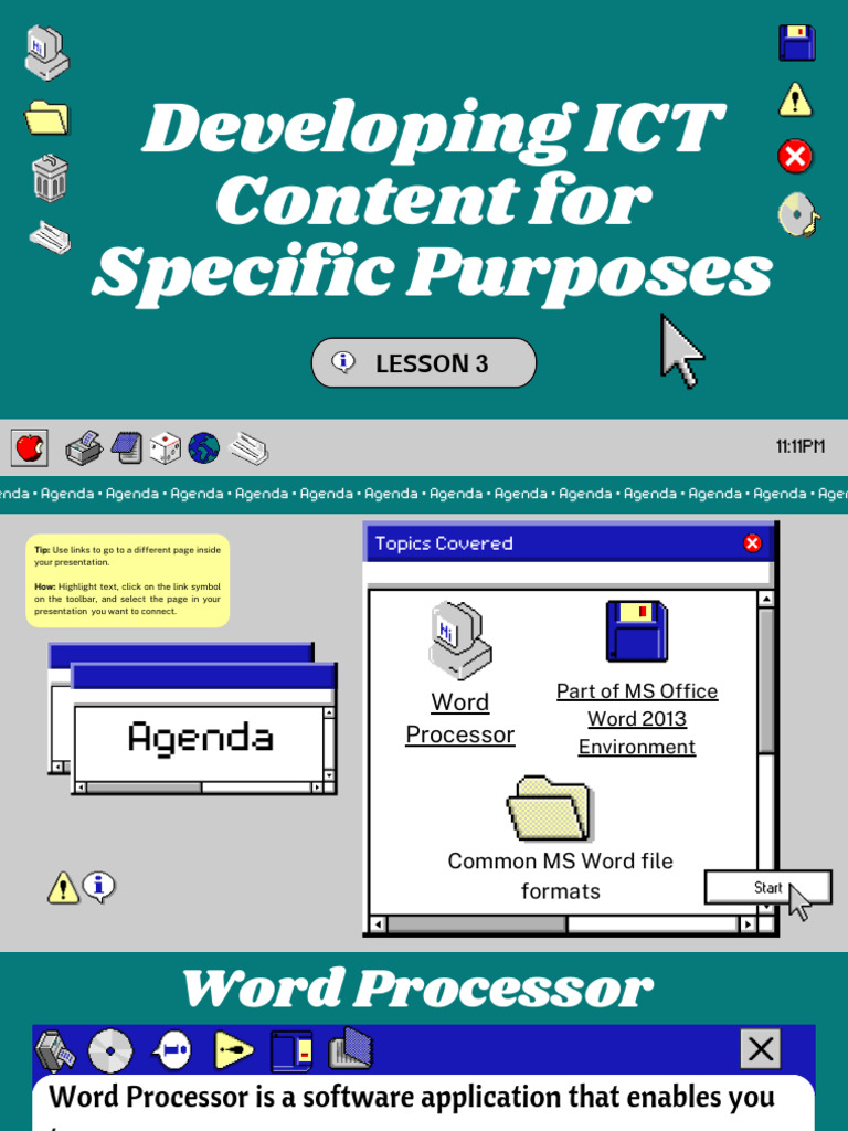 LESSON 3 Developing ICT Content For Specific Purposes | PDF | Software ...
