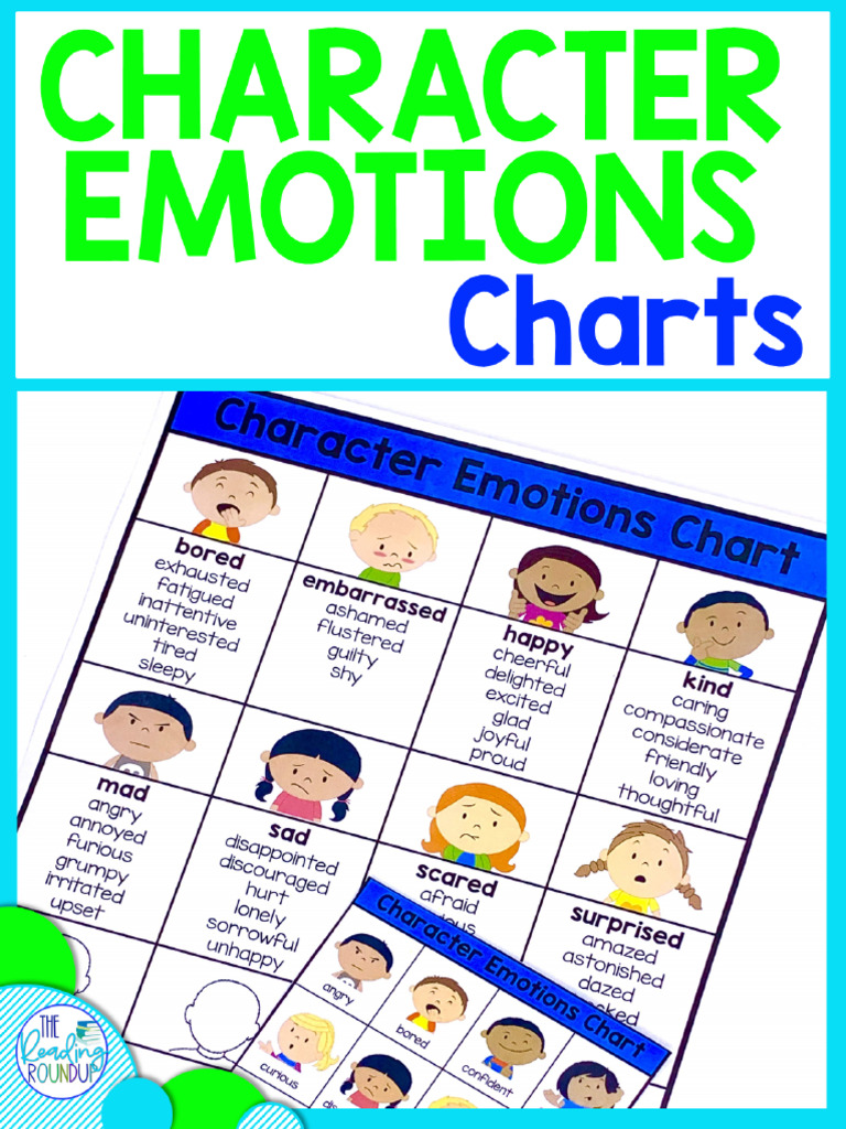Character Emotions Chart Freebie | PDF