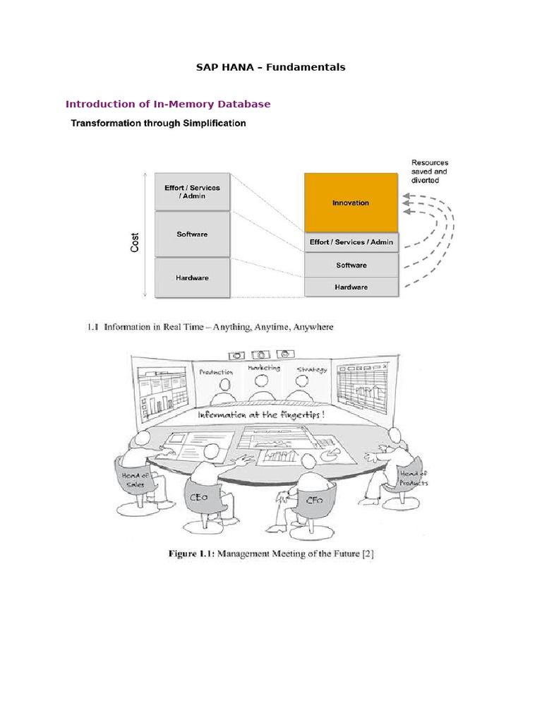 SAP HANA – Fundamentals | PDF | Information Technology Management | Data