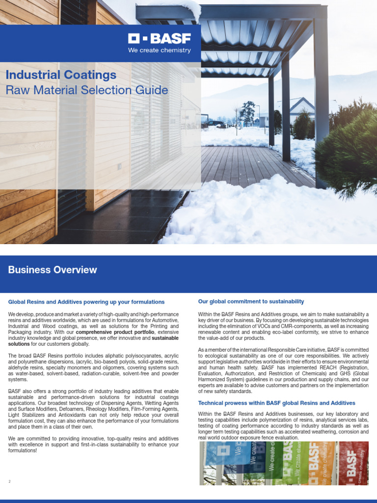 2025 Industrial Coatings Brochure | PDF | Chemical Substances | Materials
