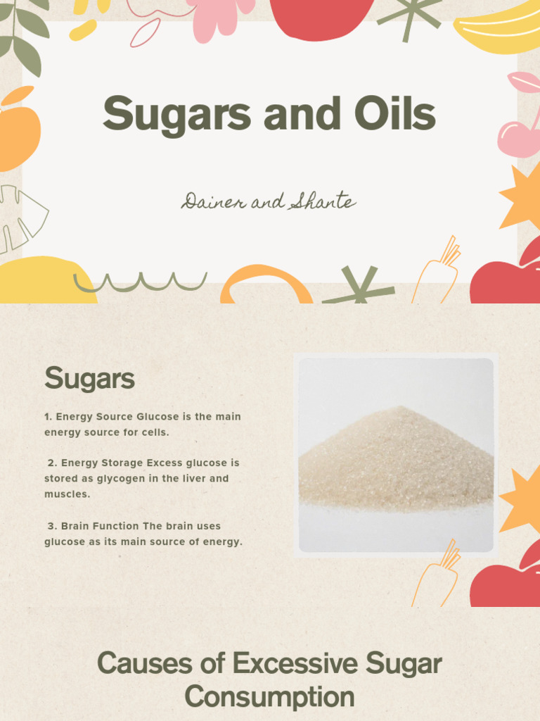 Sugars and Oils | PDF