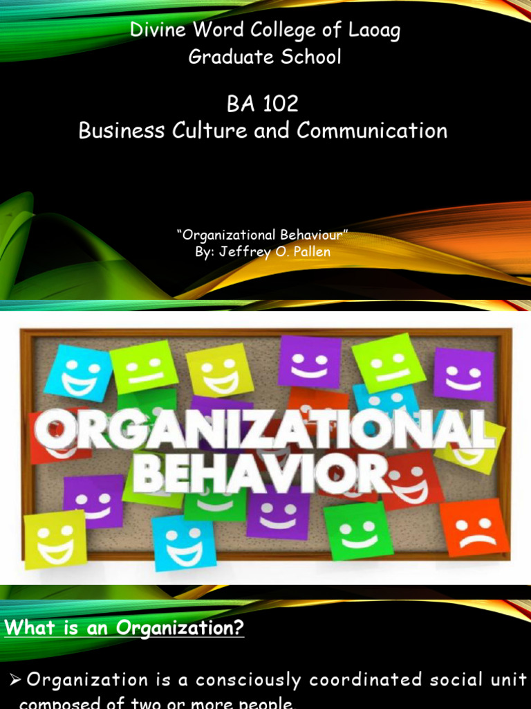 ORGANIZATIONAL BEHAVIOUR | PDF | Organizational Behavior | Behavior