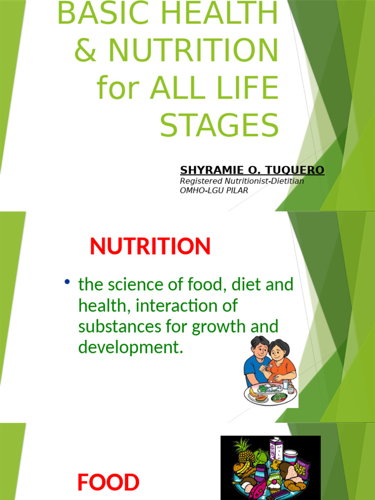 Nutritional Basics for All Life Stages | PDF | Nutrients | Vitamin