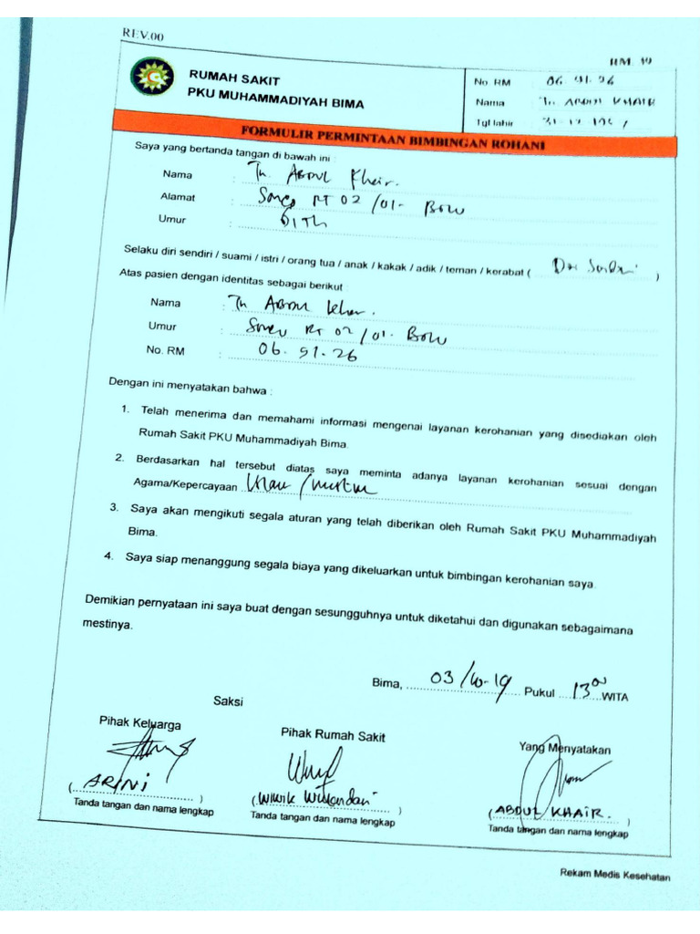 Bukti Bimbingan Rohani | PDF