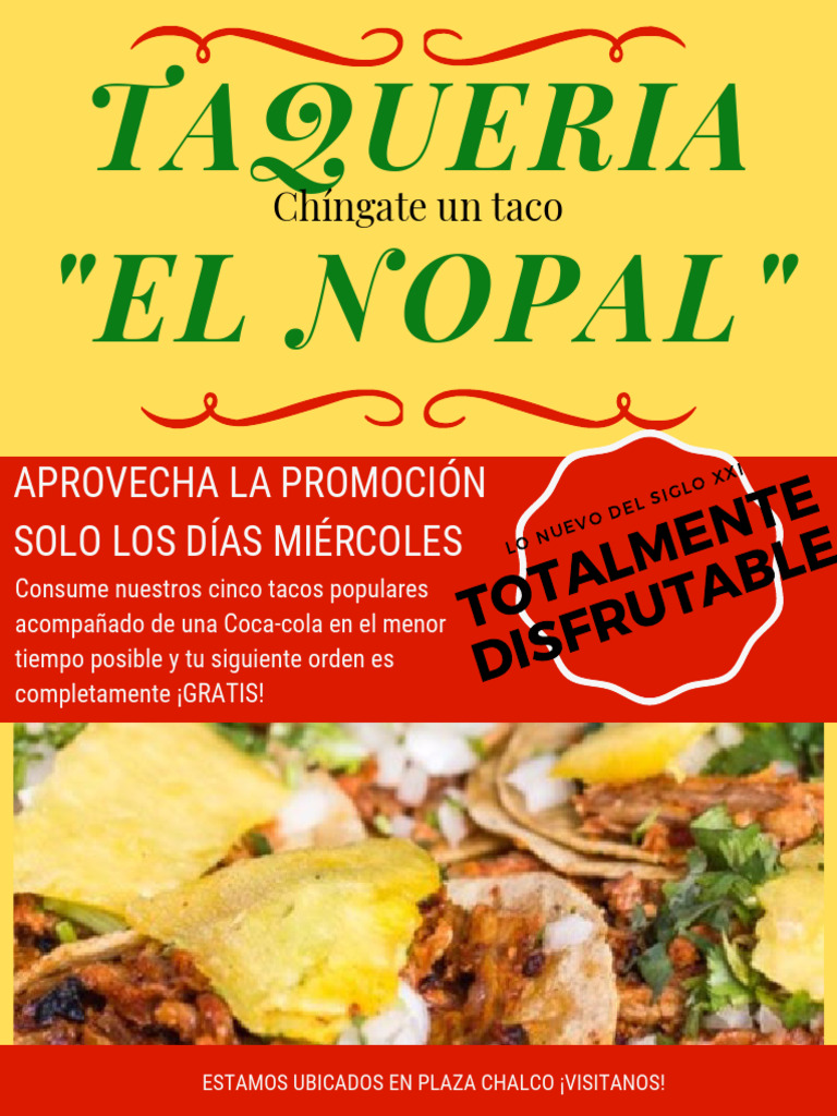 Taqueria El Nopal | PDF