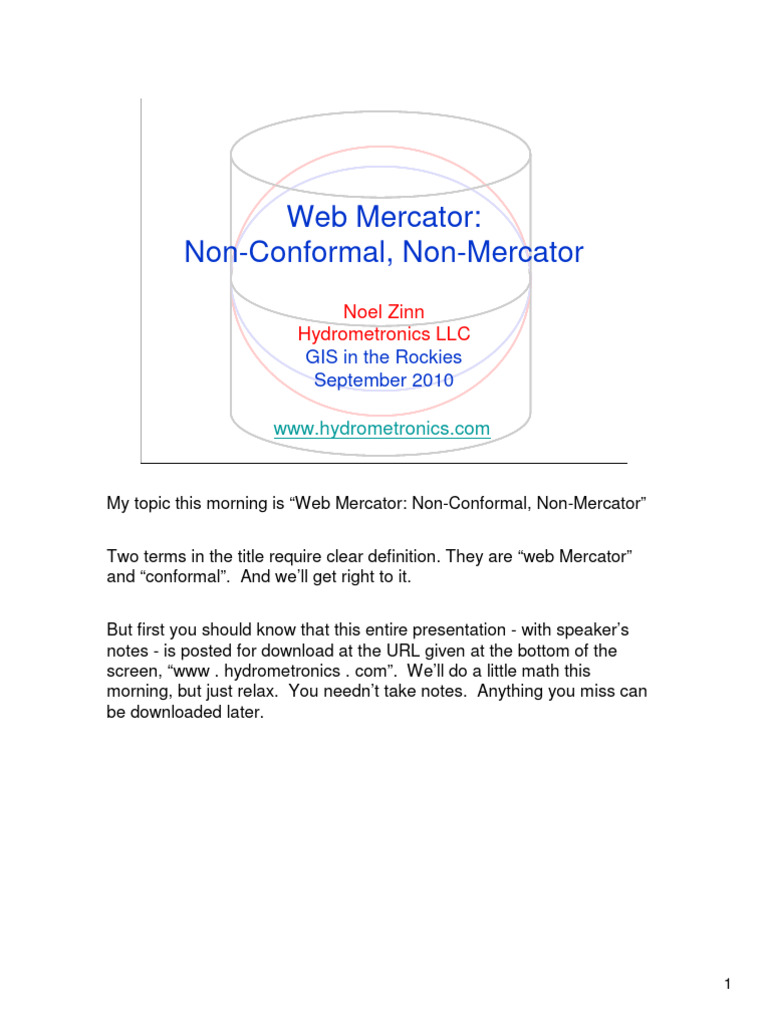Understanding Web Mercator Projection | PDF | Geometry | Analytic Geometry