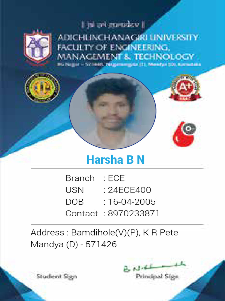 Bgsit Id Card Lateral Entery | PDF