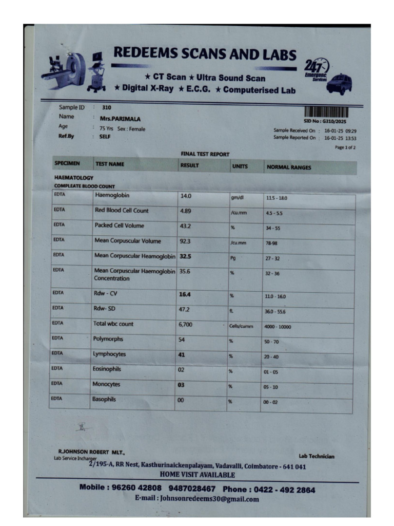 Parimala Report Jan 16TH 2025 Self | PDF