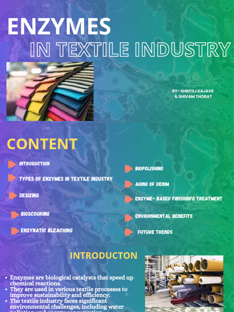Enzymes in Textile Industry | PDF | Enzyme | Textiles