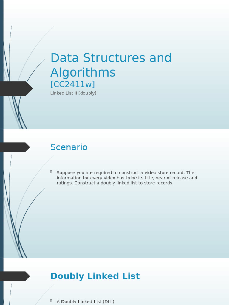 Linked List II (Doubly) | PDF | Pointer (Computer Programming) | Data Management