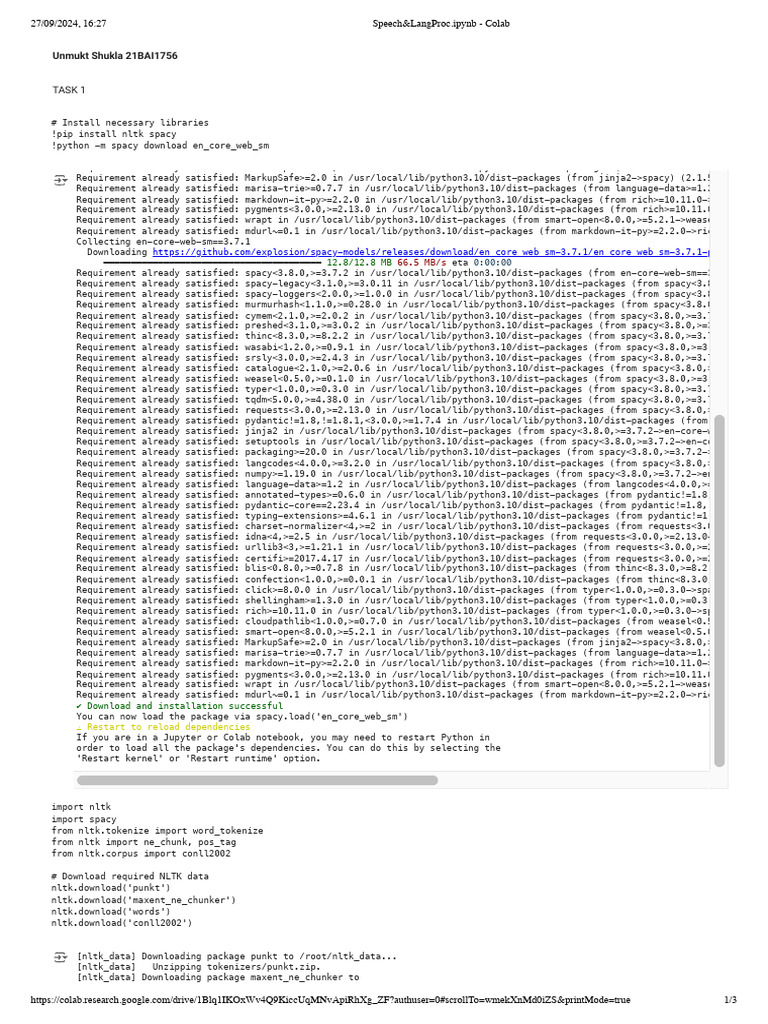 NLTK vs SpaCy NER Comparison | PDF | Artificial Intelligence ...