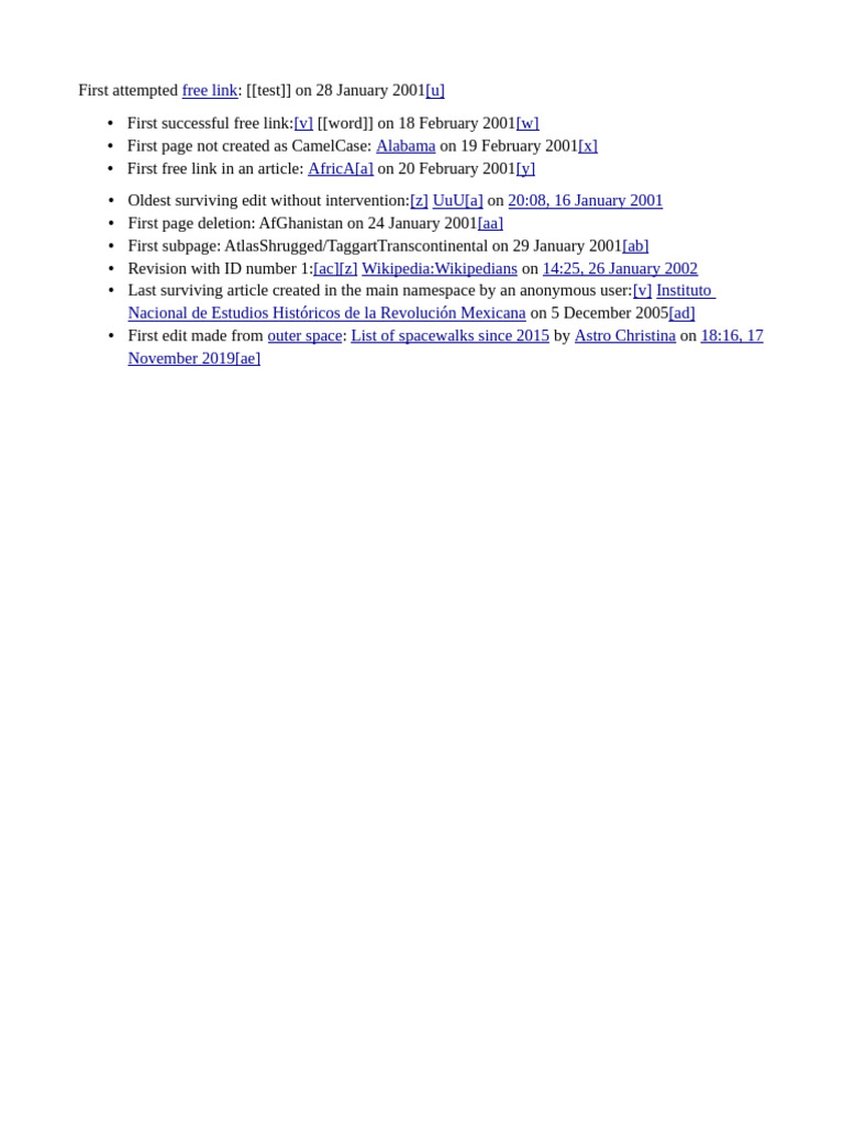 Wikipedia's Historic Firsts | PDF