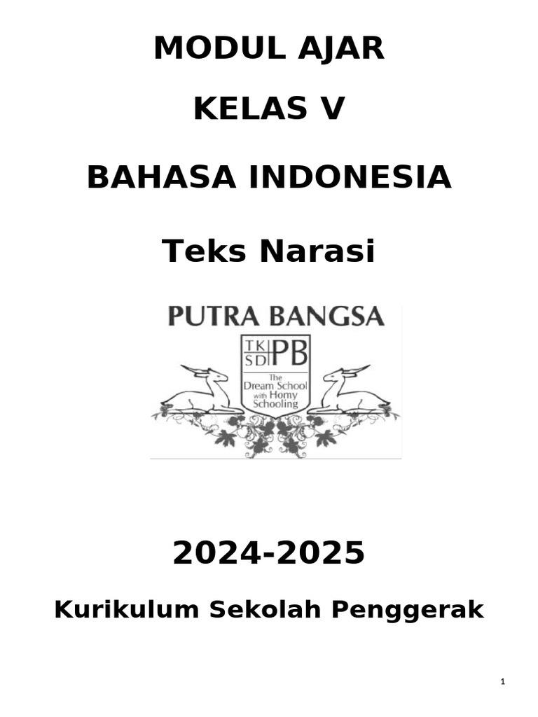 Modul Ajar Teks Narasi | PDF
